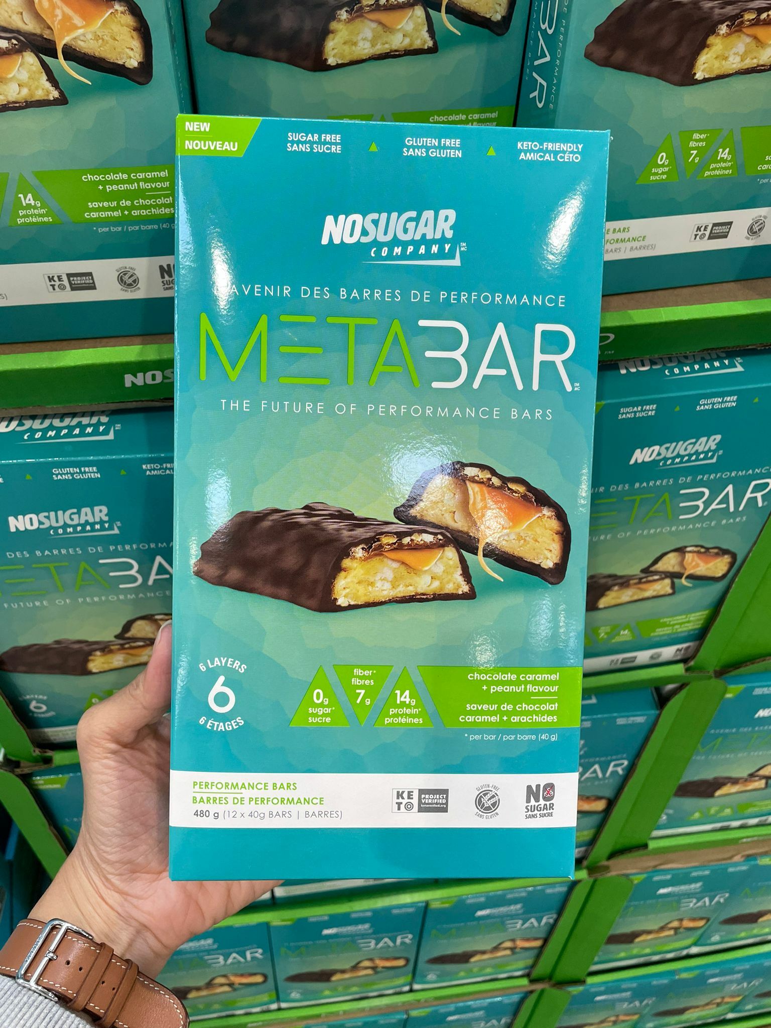 No sugar company Meta Bars 12 x 40g