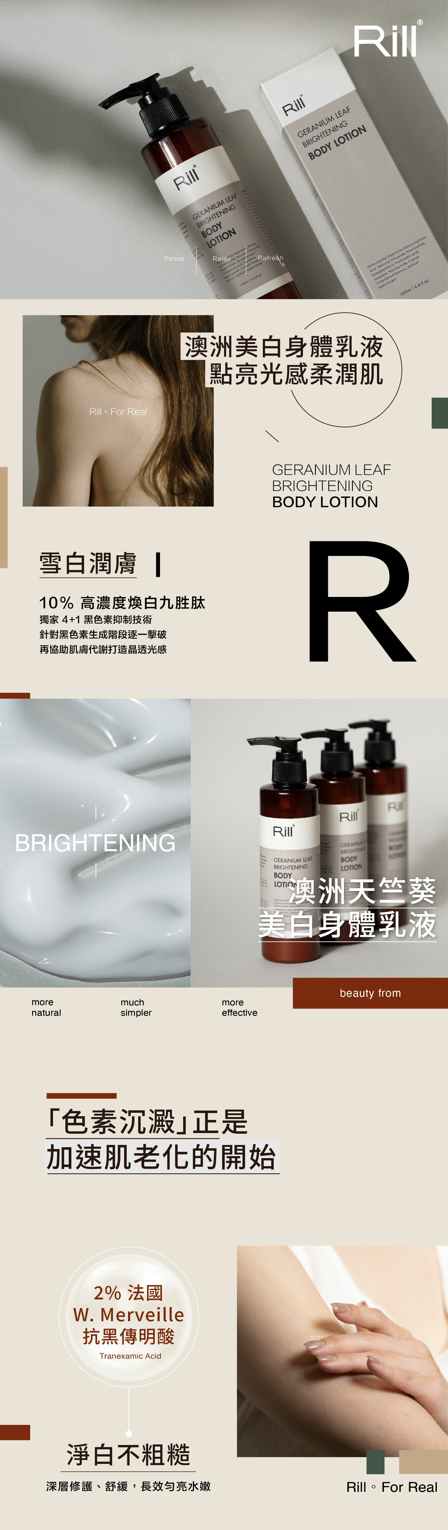 Rill® 澳洲天竺葵美白身體乳液