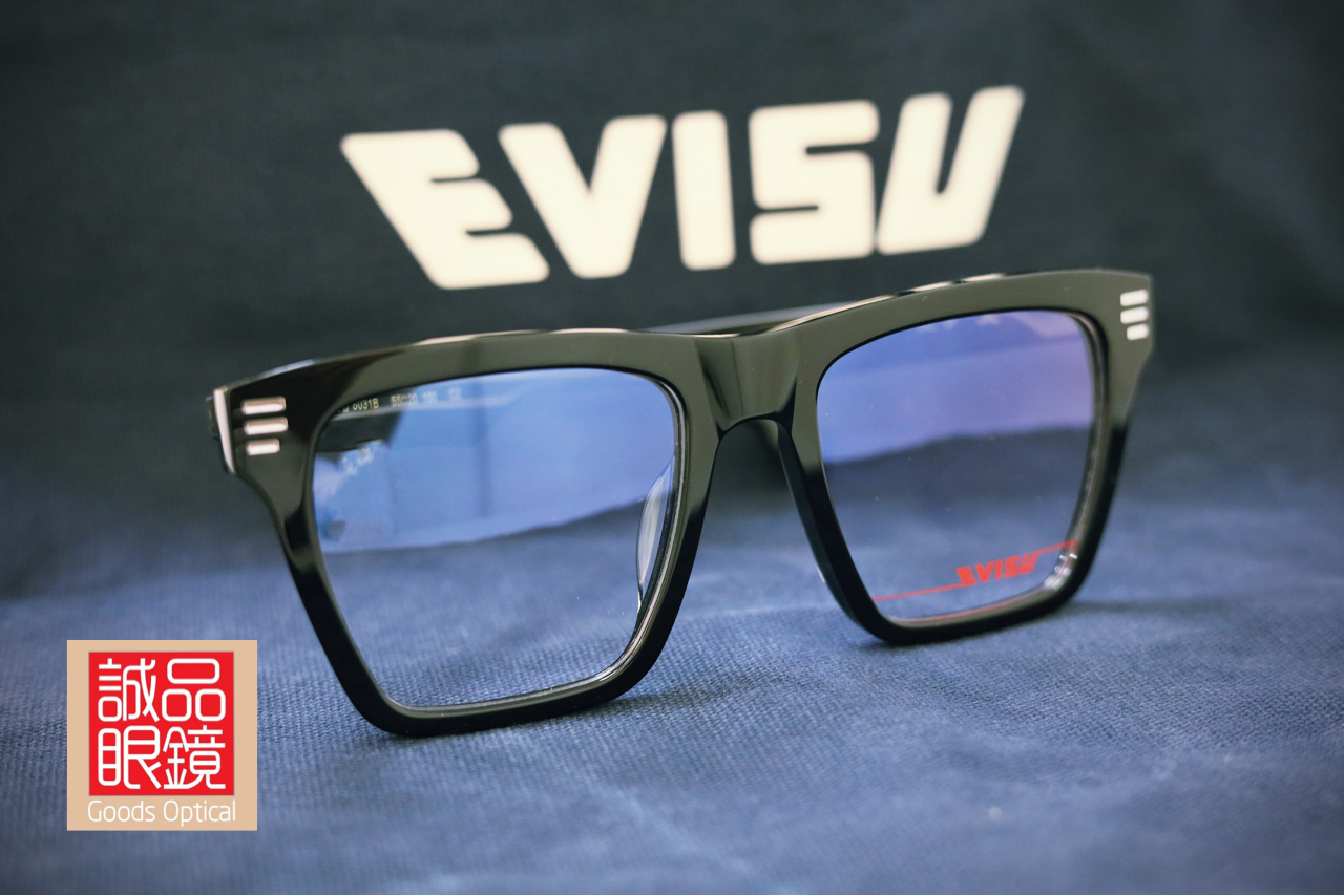 EVISU 罕有55mm大膠鏡框