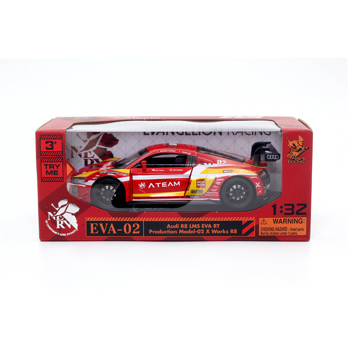 合金模型車 - 1:32 Audi R8 LMS EVA RT 2號機