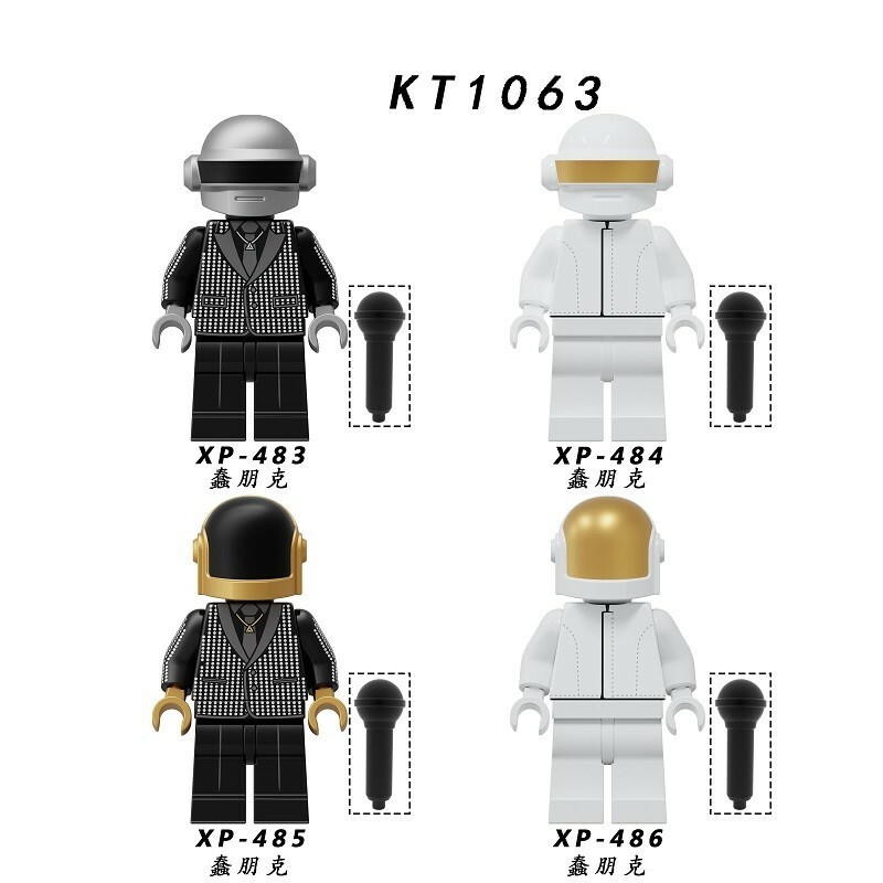 4 PCS / LOT Daft Punk Minifigure Fit Lego KT1063