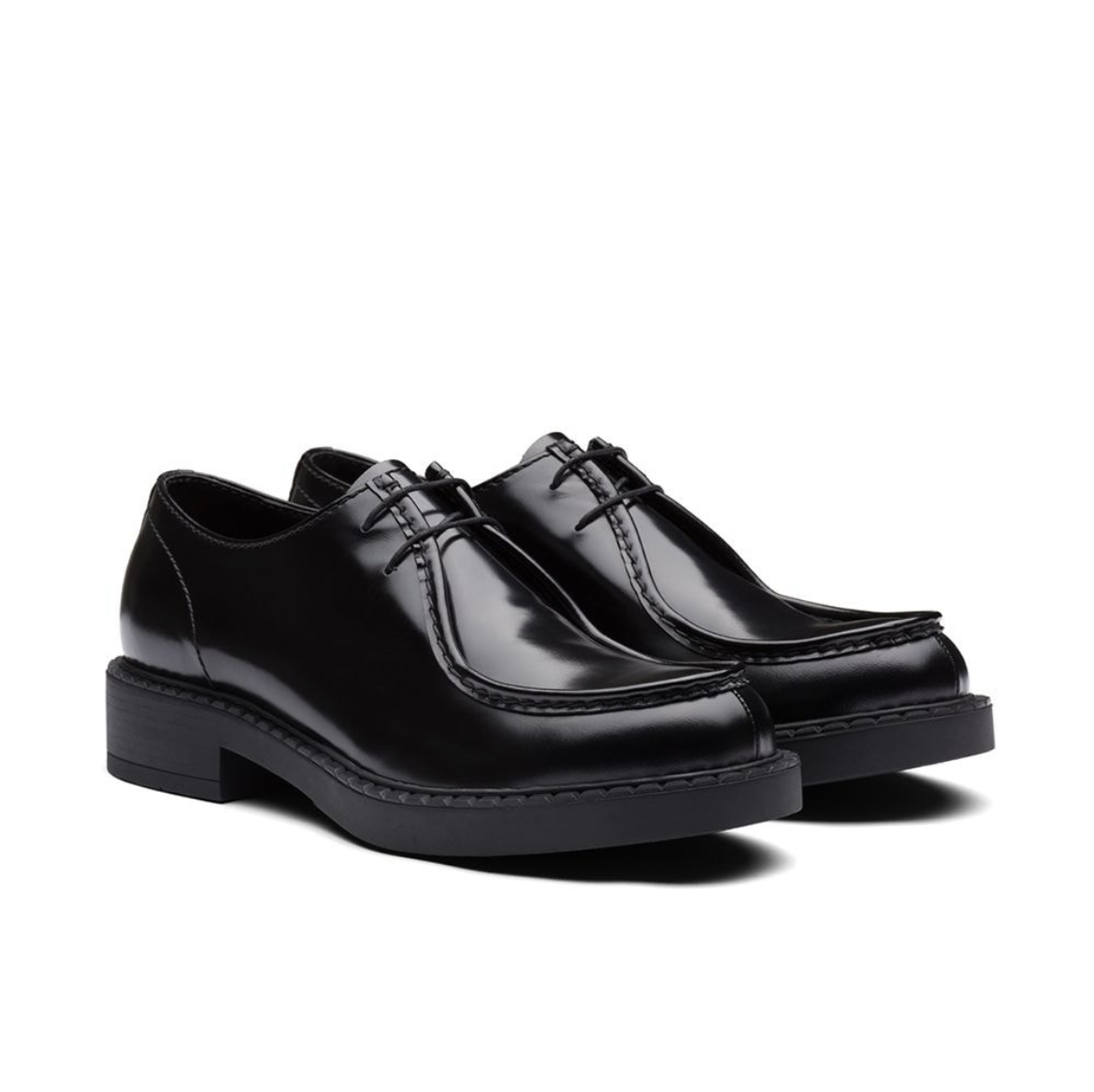 Prada brushed paraboot shoes