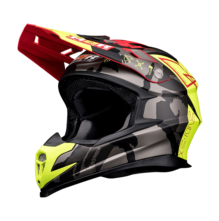 M2R X4.5 #17 消光黃/紅 賽事越野帽