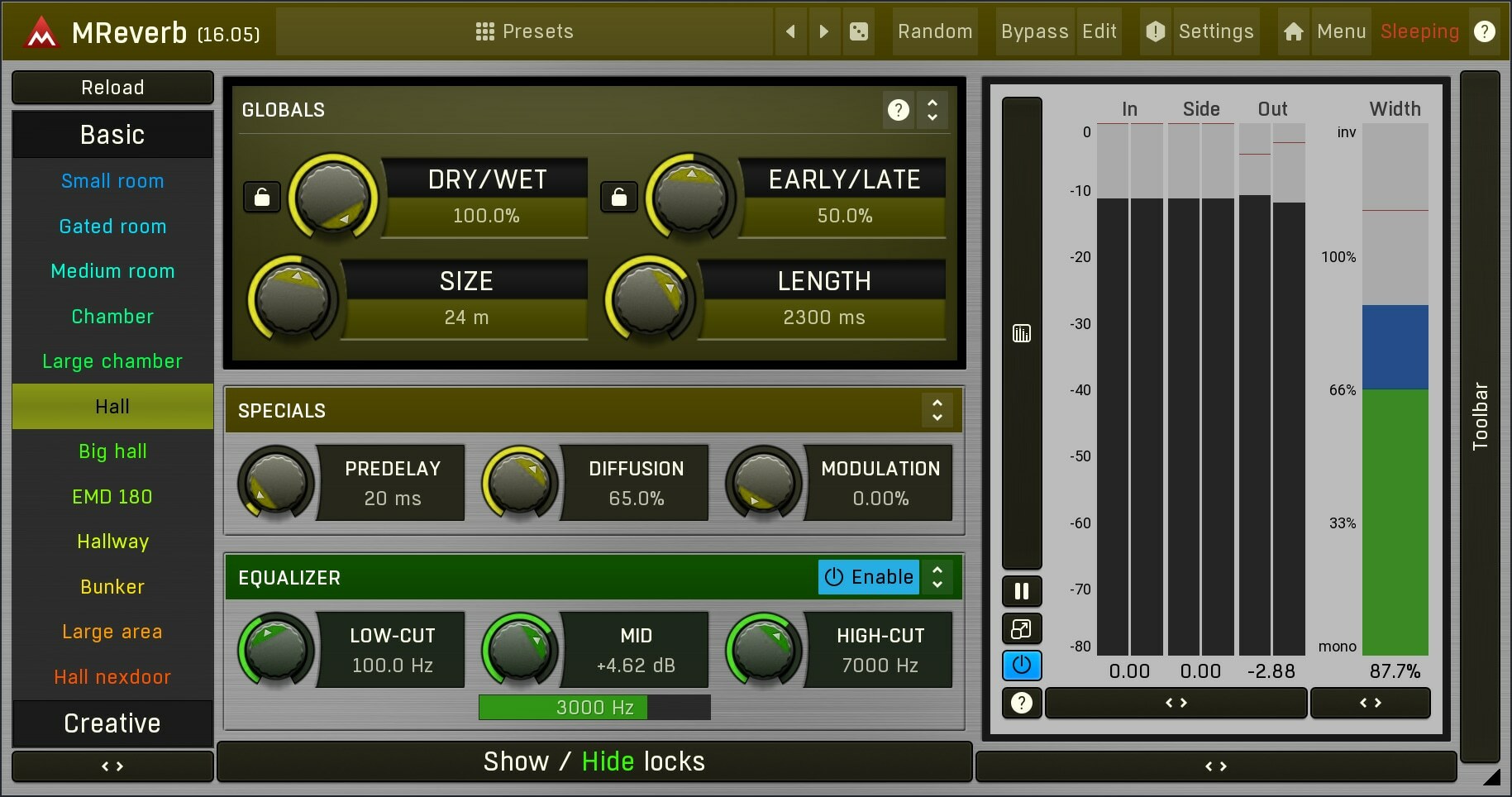 MeldaProduction MReverb Plugin (序號下載版)