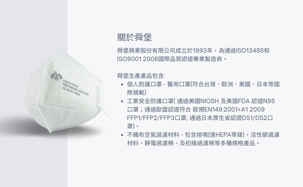 舜堡 醫用N95口罩