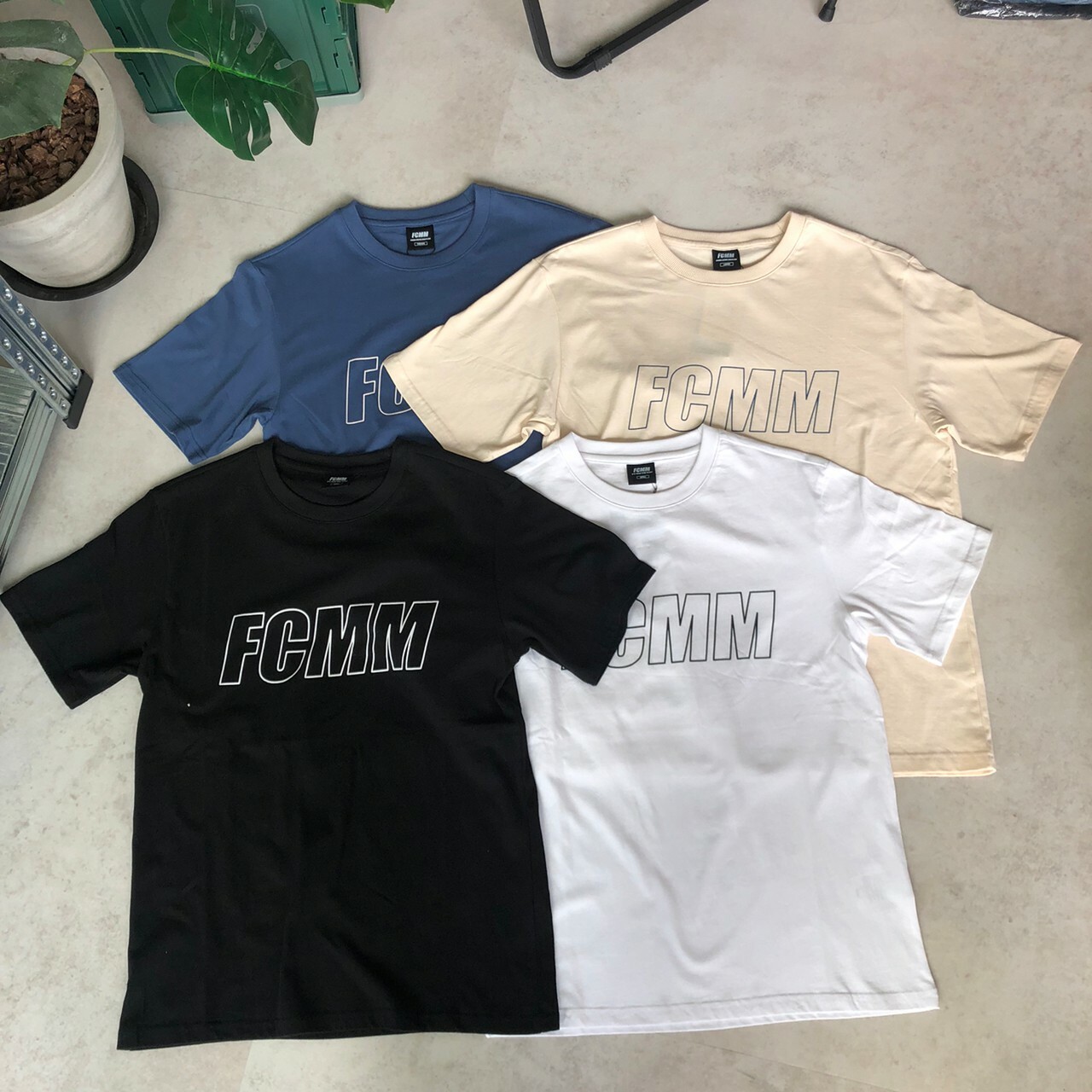 FCMM 韓版 空心字母大logo 印刷 短袖上衣 FA1TSL18-3