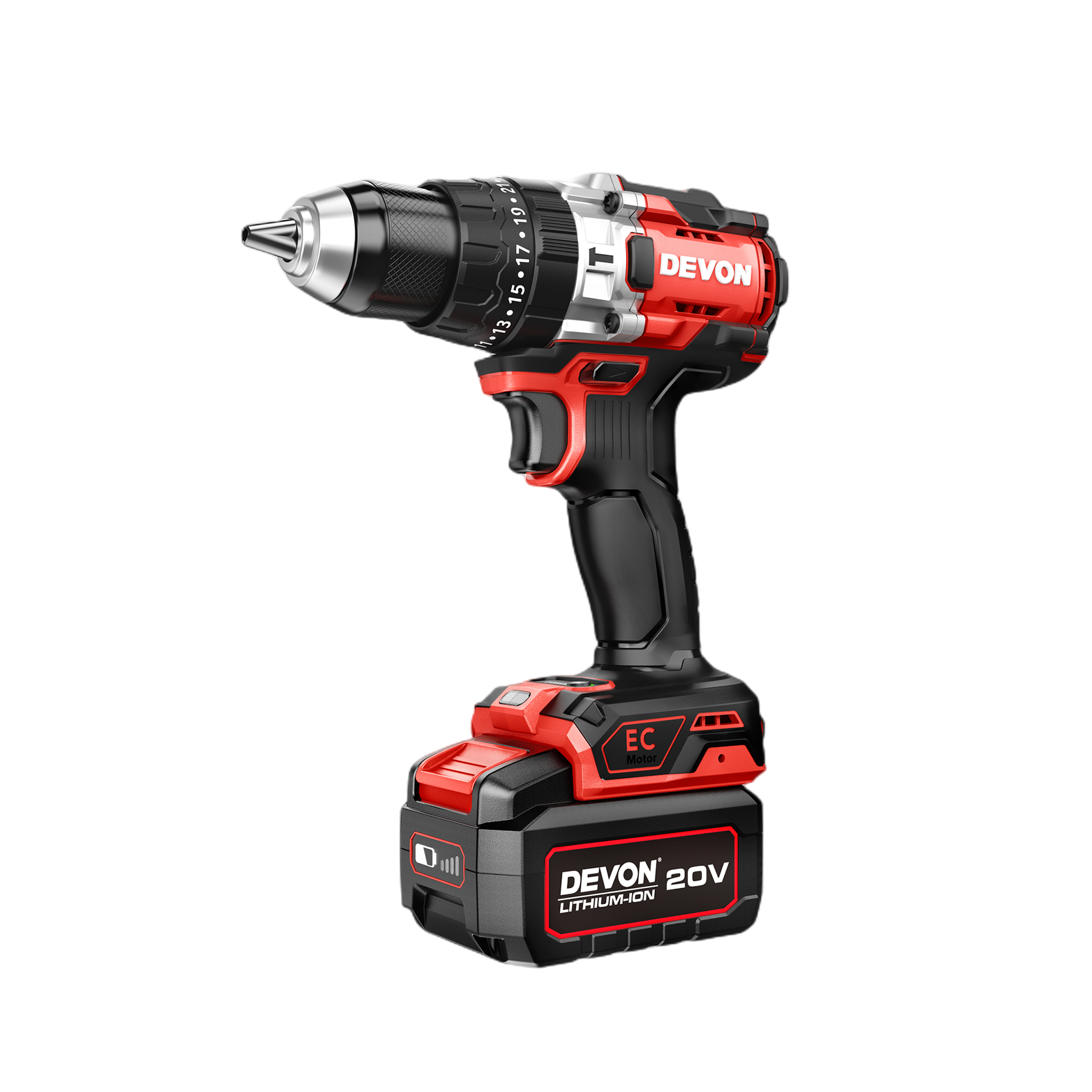 大有 DEVON｜5202-Li-20 無刷三用震動電鑽 160牛頓米 - 螢宇五金工具行