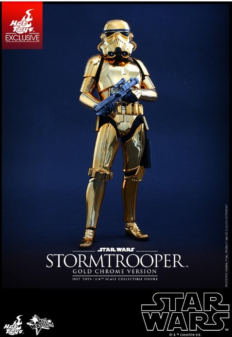 Hot Toys - MMS364 - 《星際大戰》1/6比例帝國風暴兵 (金色電鍍版) Stormtroop