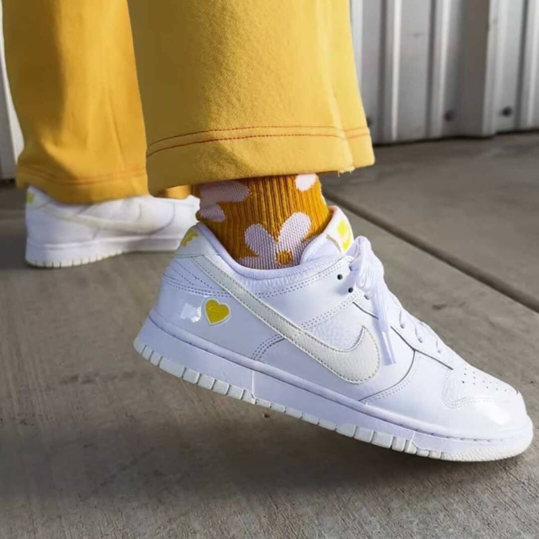 Nike Dunk Low "Valentine's Day" 小愛心 白黃色 女款