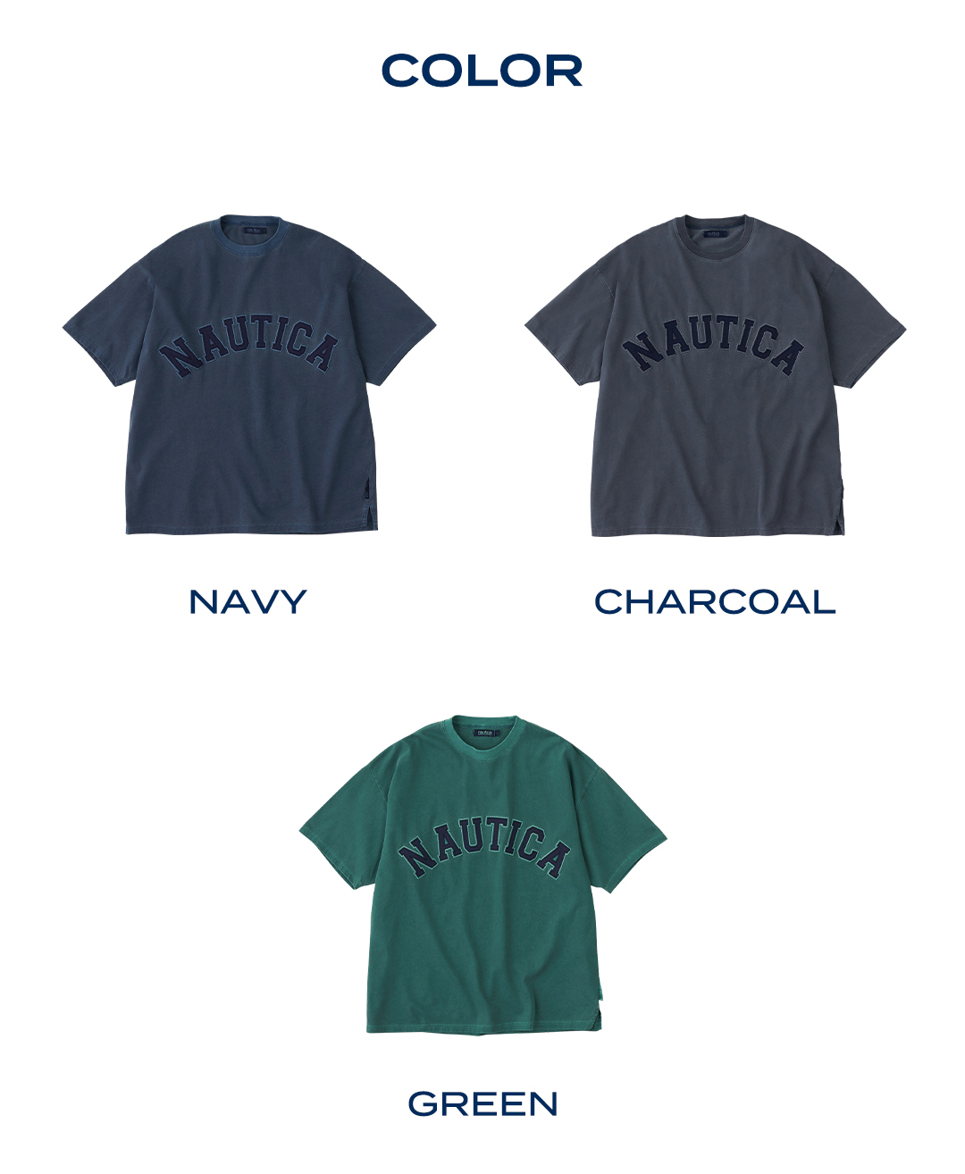Korea NAUTICA ARCH PIGMENT TEE 360 短TEE