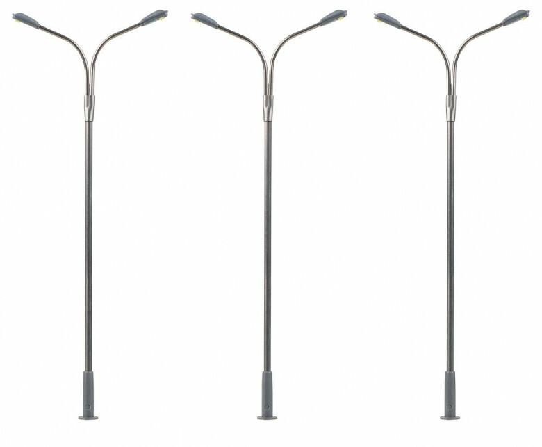 Faller 180101 LED Street lights, lampposts, cold white,