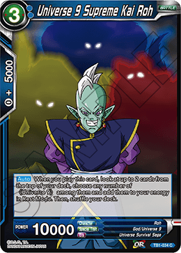 TB1-034 Universe 9 Supreme Kai Roh