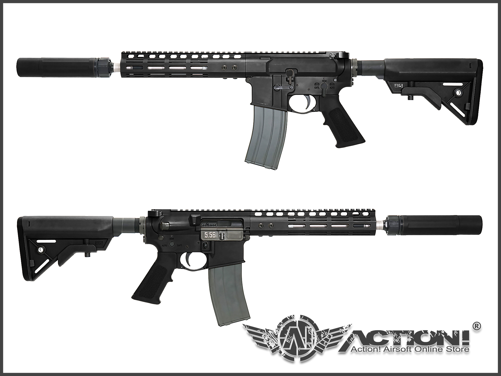 A-Plus - NOVESKE N4 GBB氣動槍 DA滅音管 套裝版 (VFC M4 V3 GBB系統)