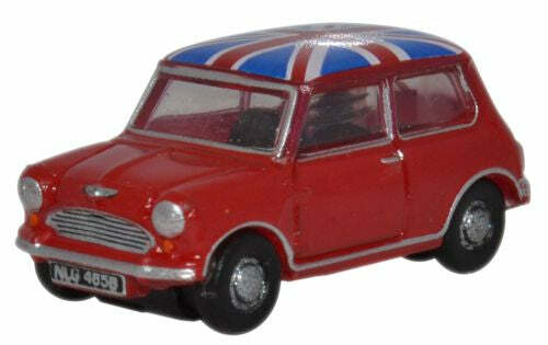 Oxford NMN001 1:148 Austin Mini 汽車.紅
