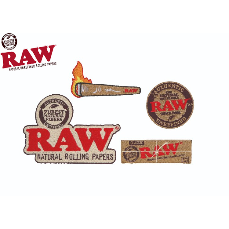 🇪🇸RAW - Patches-Pack with 4 Designs