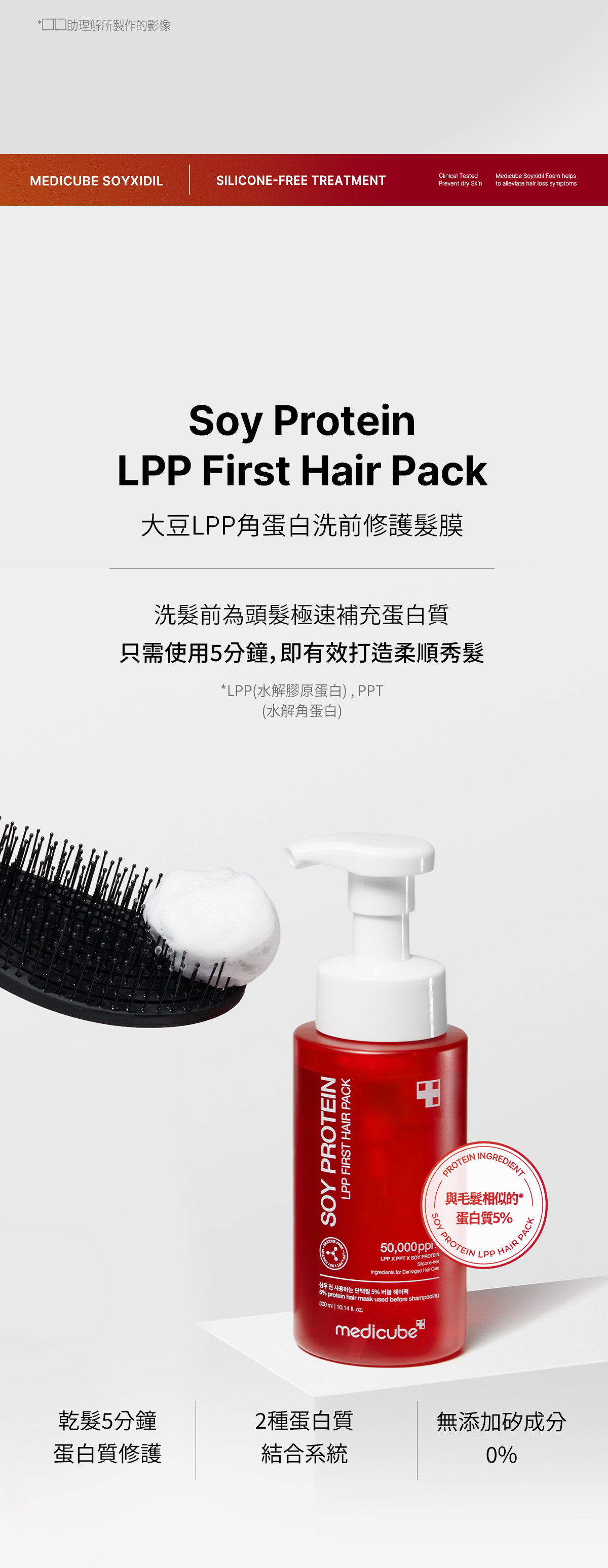 【新品上市】大豆LPP角蛋白洗前修護髮膜