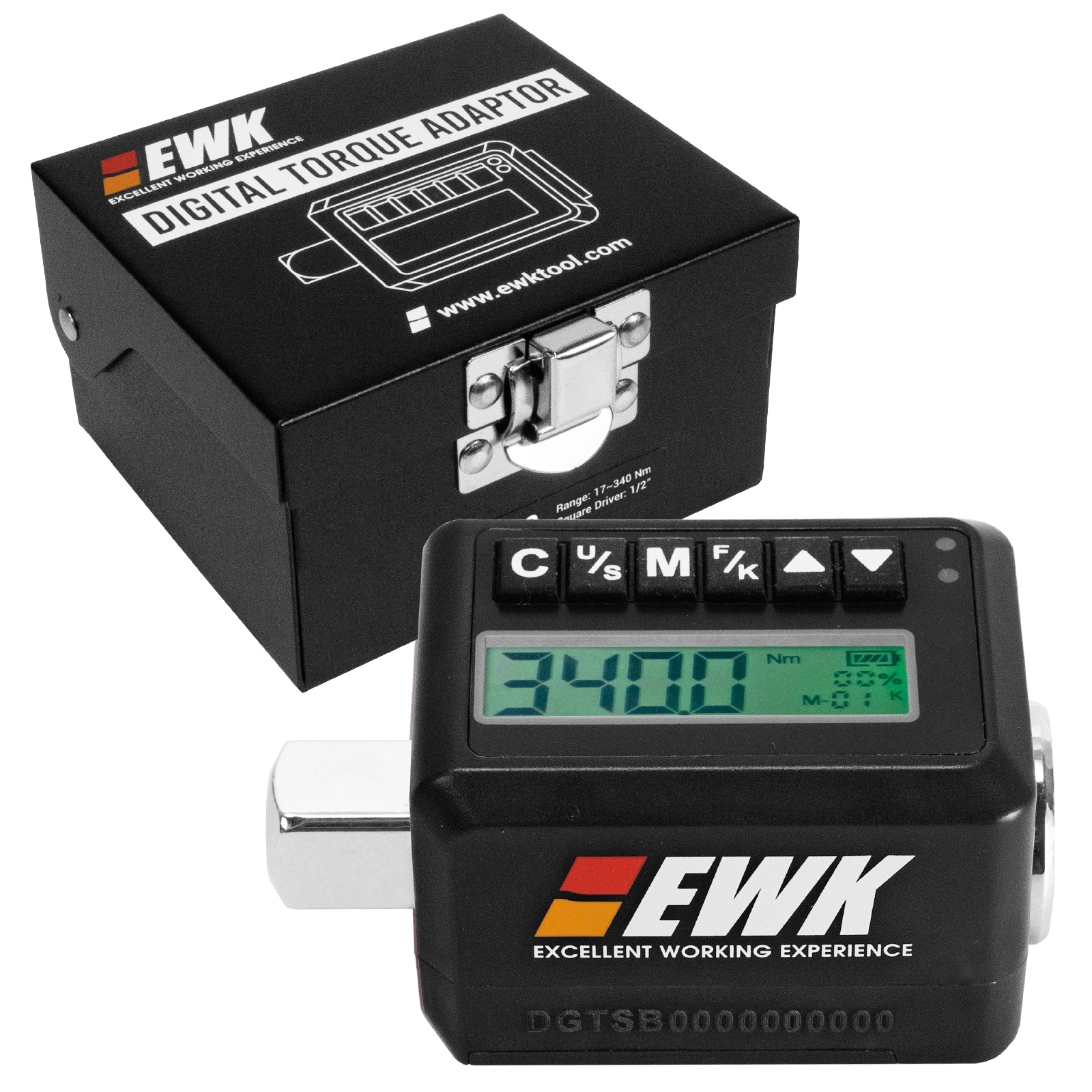 1/2" Drive Digital Torque Adapter 12.5-250 ft-lbs｜EWK