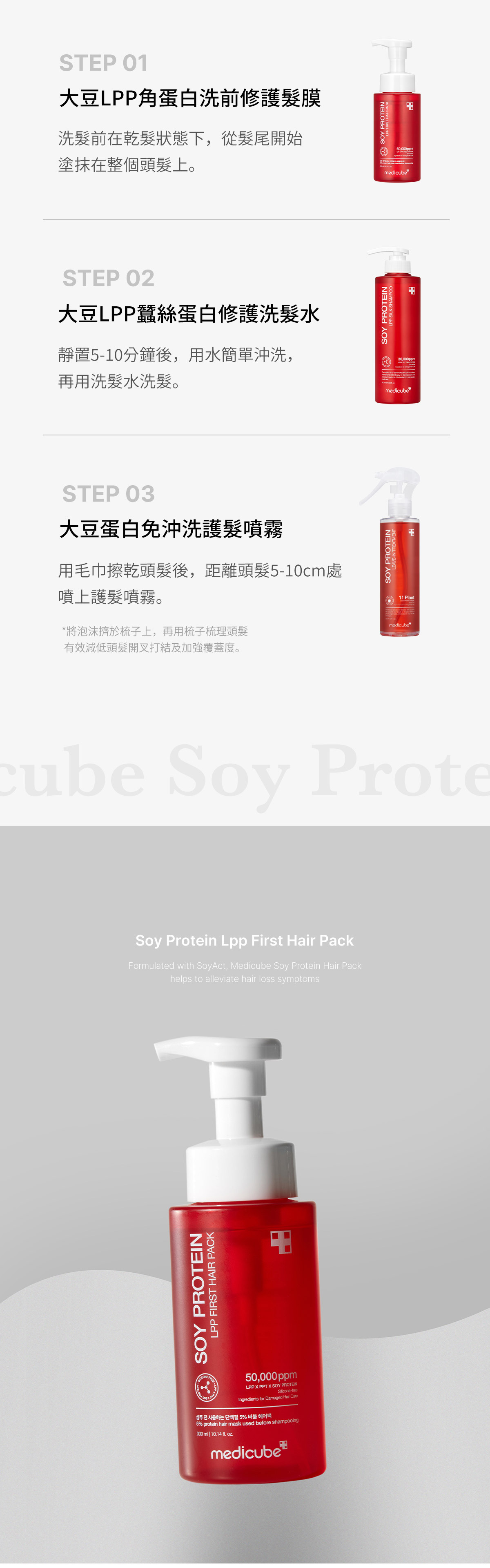 【新品上市】大豆LPP角蛋白洗前修護髮膜