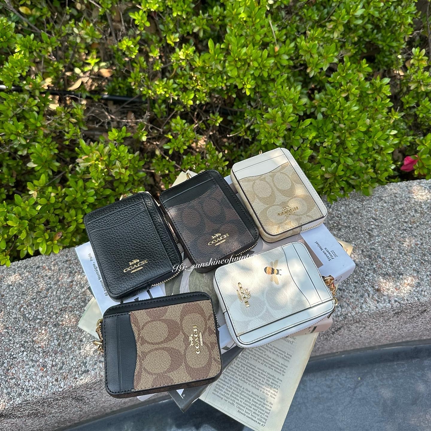 Coach Zip Card Case 可掛式 卡夾結合零錢小包
