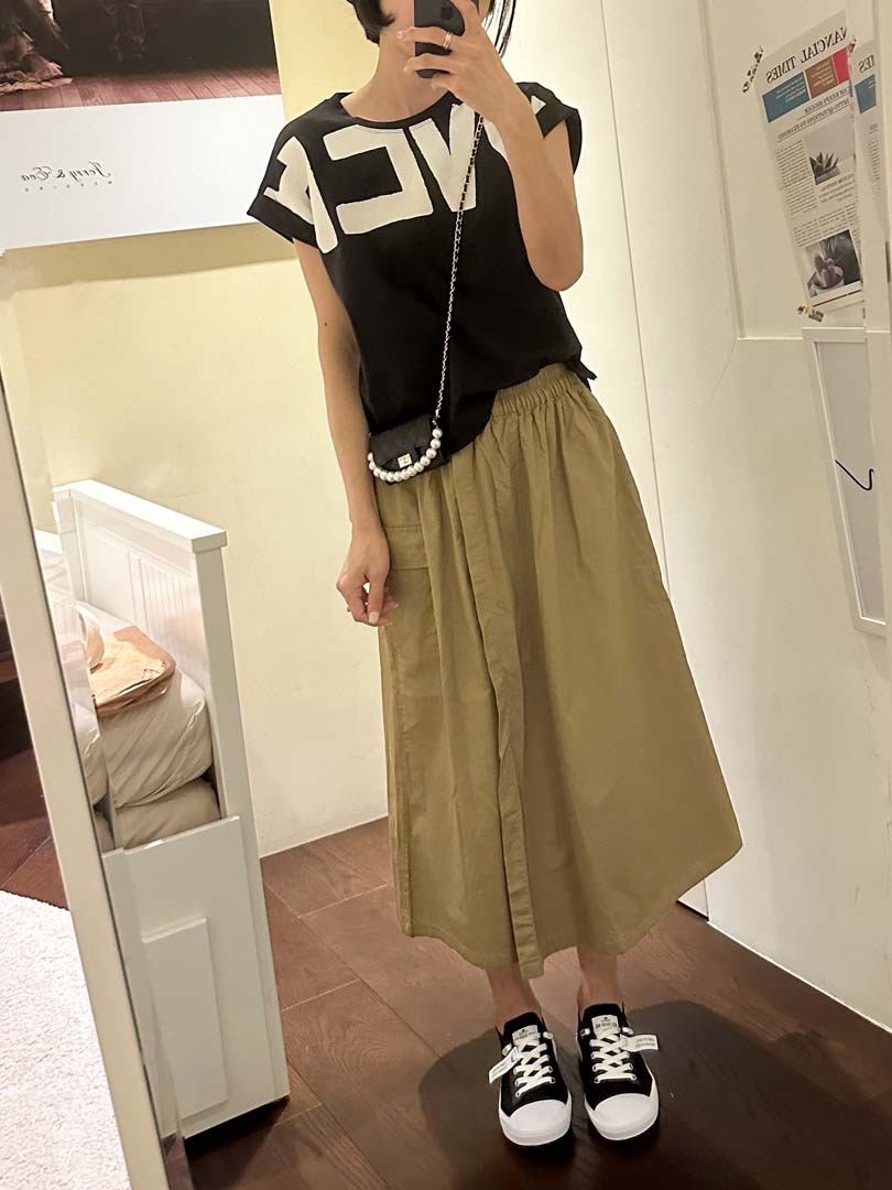 Hi Sisters 愛自己女裝 |薄料休閒寬褲裙|