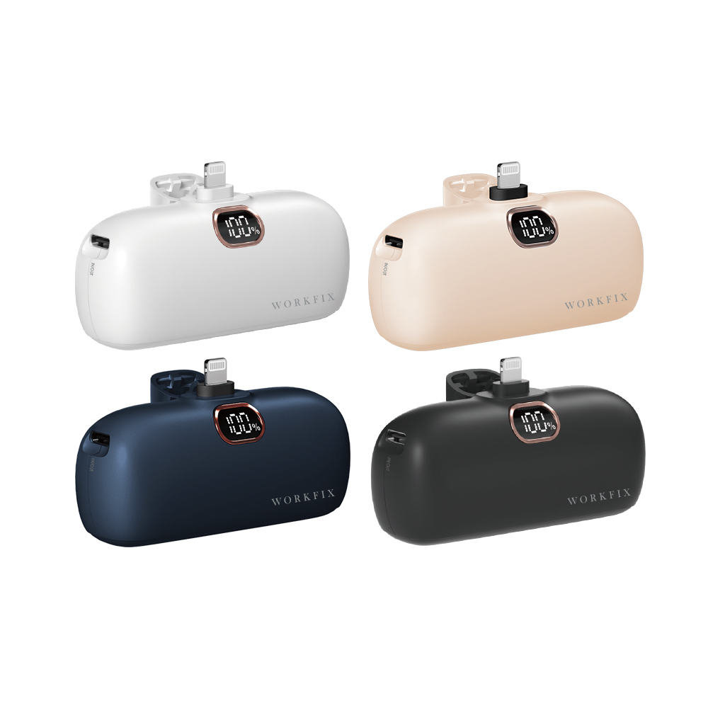 【WORKFIX 渥克斯】PD 15W Lightning 雙快充迷你口袋直插行動電源