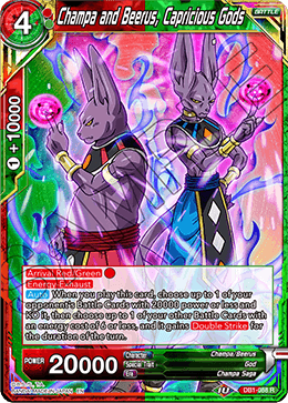 DB1-088 Champa and Beerus, Capricious Gods