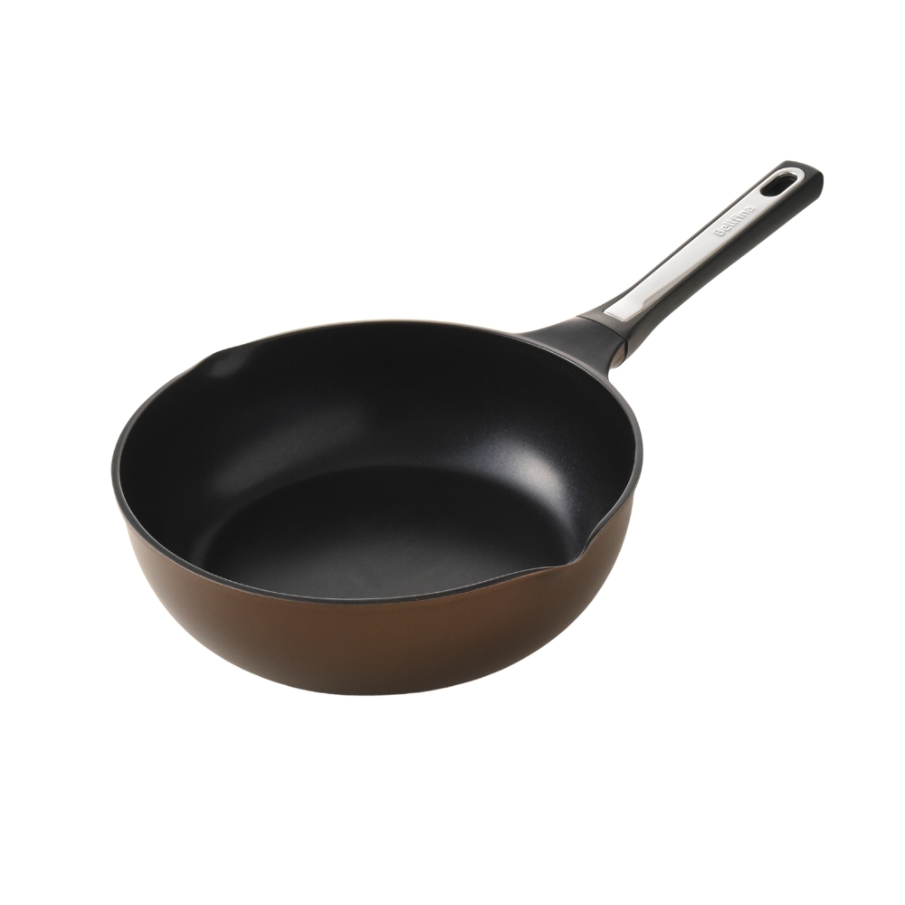 Arnest Bellfina IH鑽石塗層高導熱雙鍋嘴不沾炒鍋_26cm