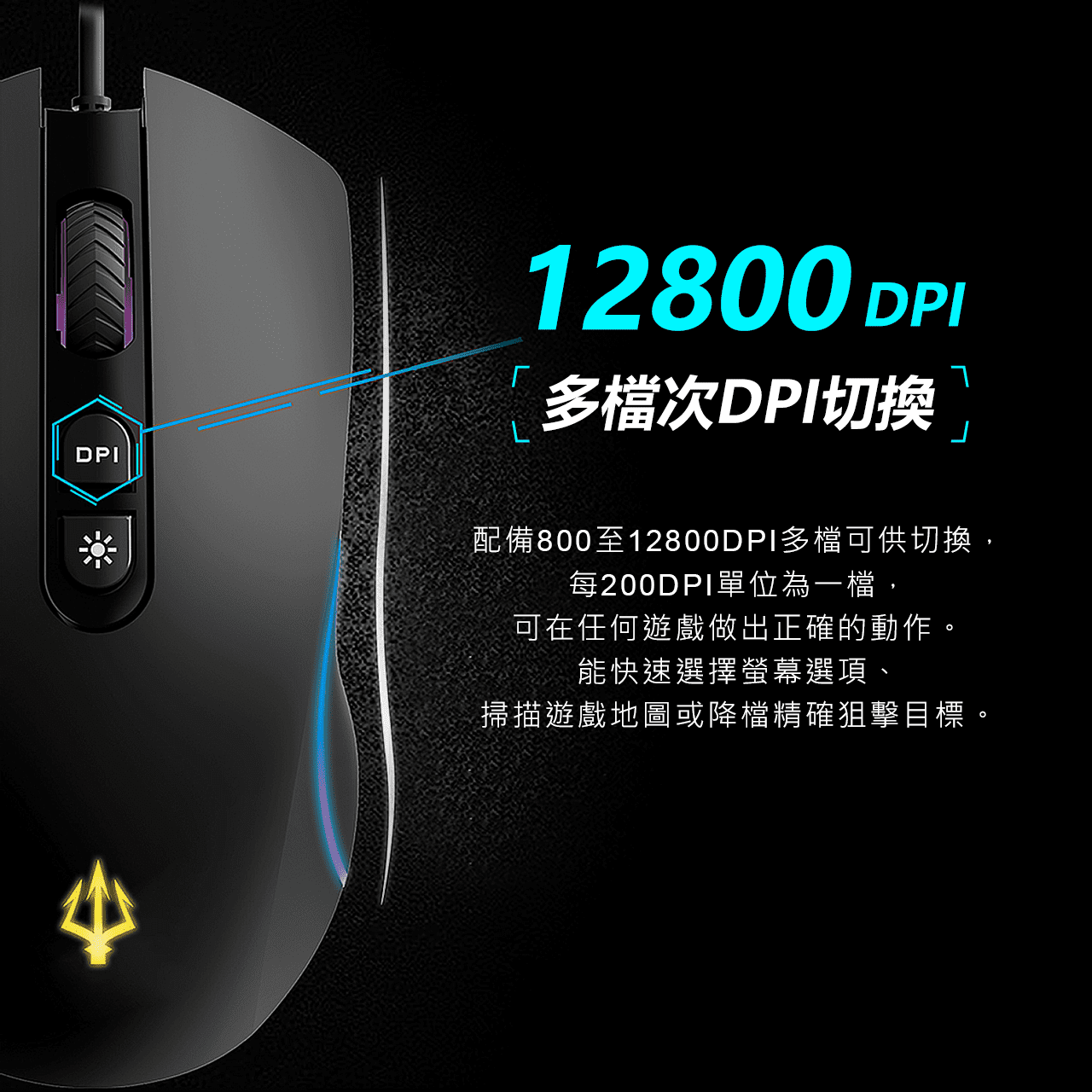 J01電競滑鼠-黑色-波軍POJUN