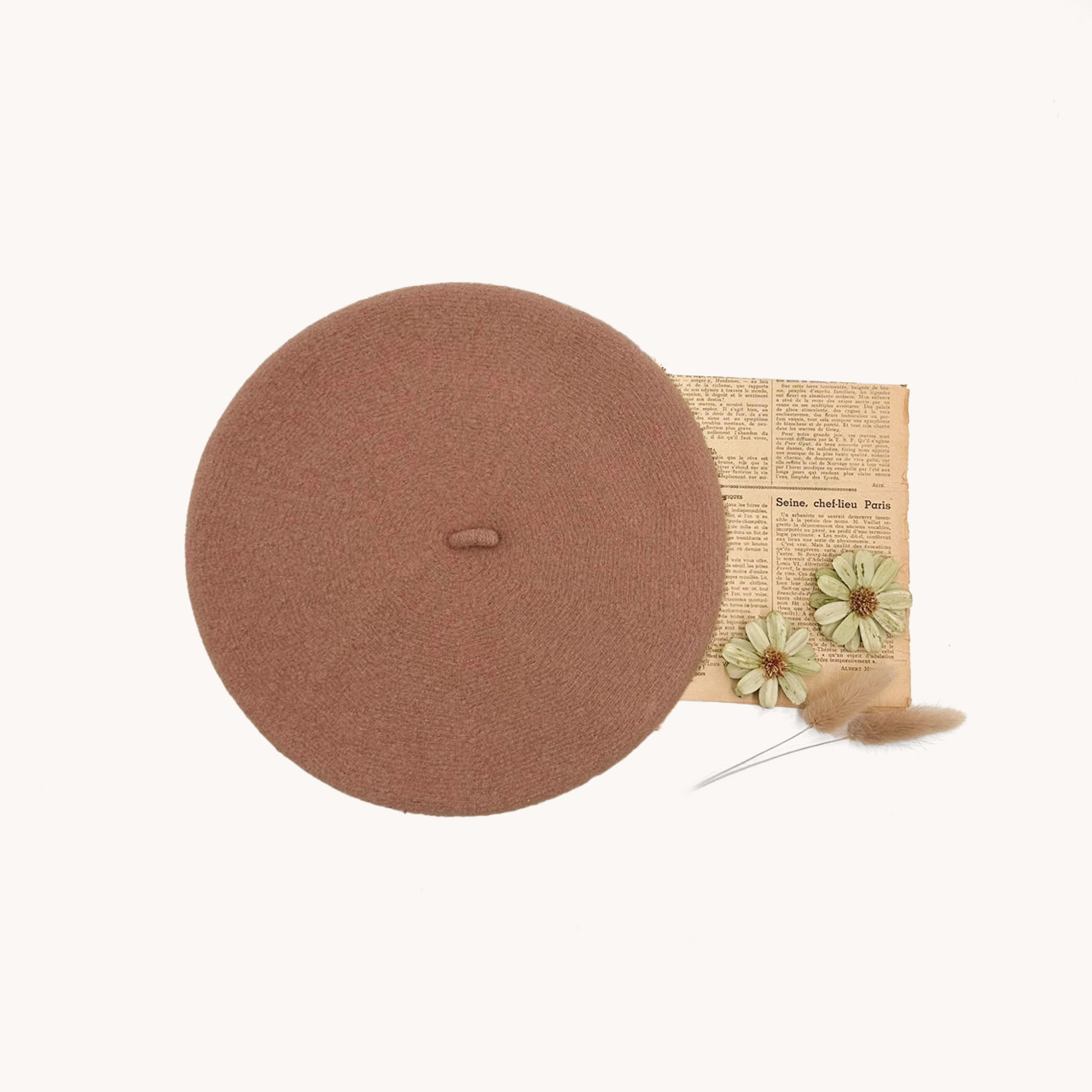 Le Beret Français - Classic Beret Light Pink (Kids)