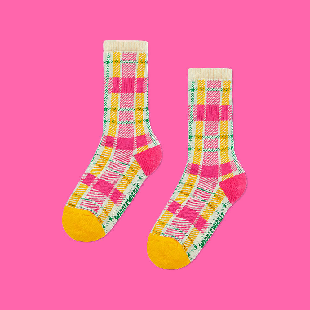 Wiggle Wiggle Cushion Socks - Pink Lemonade