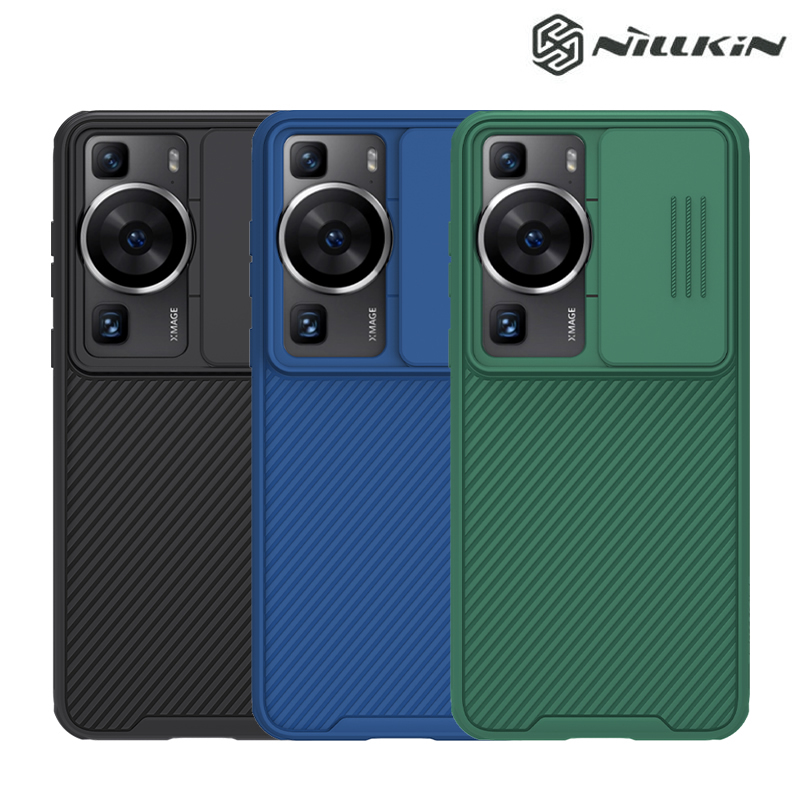華為HUAWEI P60 Pro/P60 NILLKIN 黑鏡Pro鏡頭滑蓋設計 四邊全包 手機保護殼|井尚館