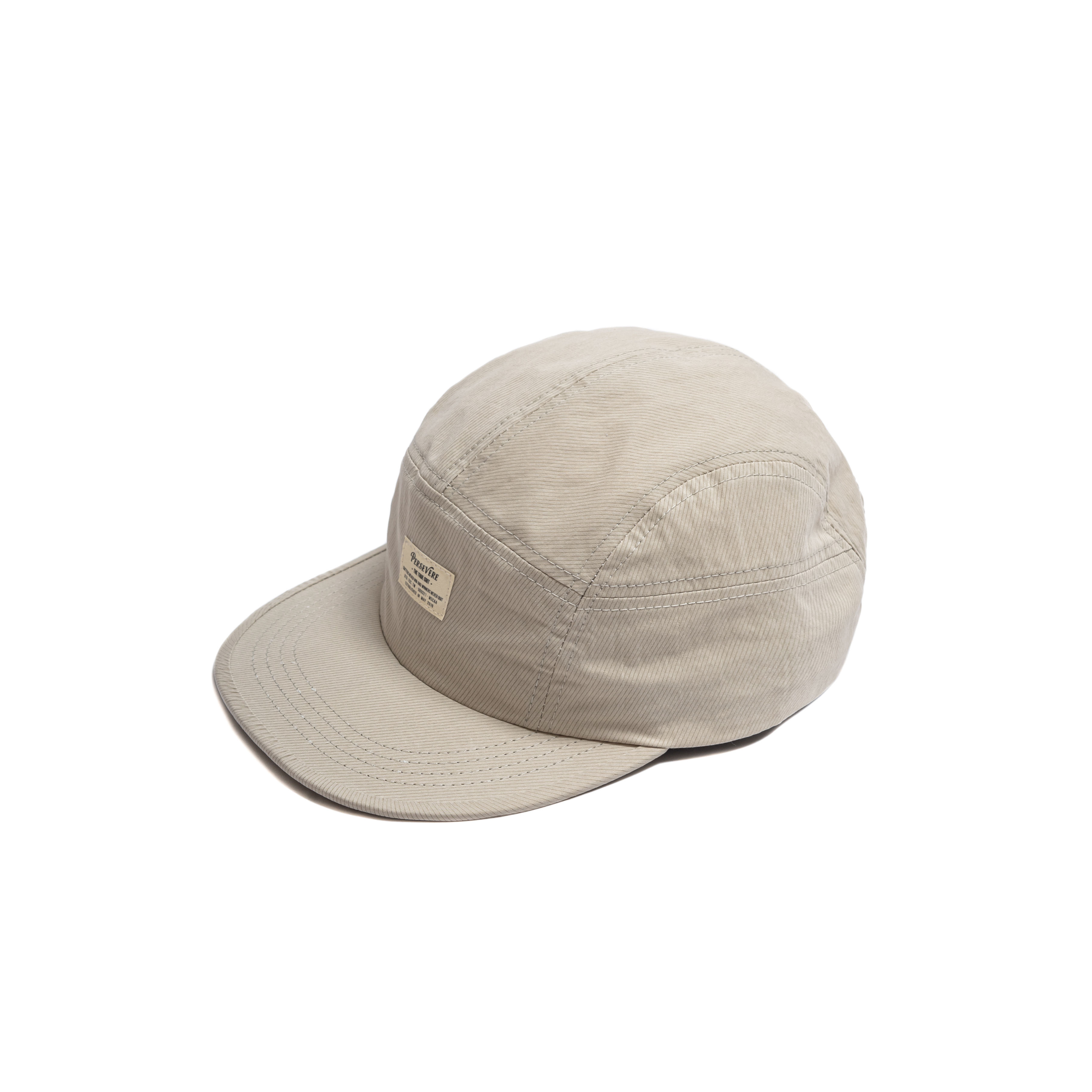 PERSEVERE SPLICED 5-PANEL NYLON CAP - BLACK / ORANGE