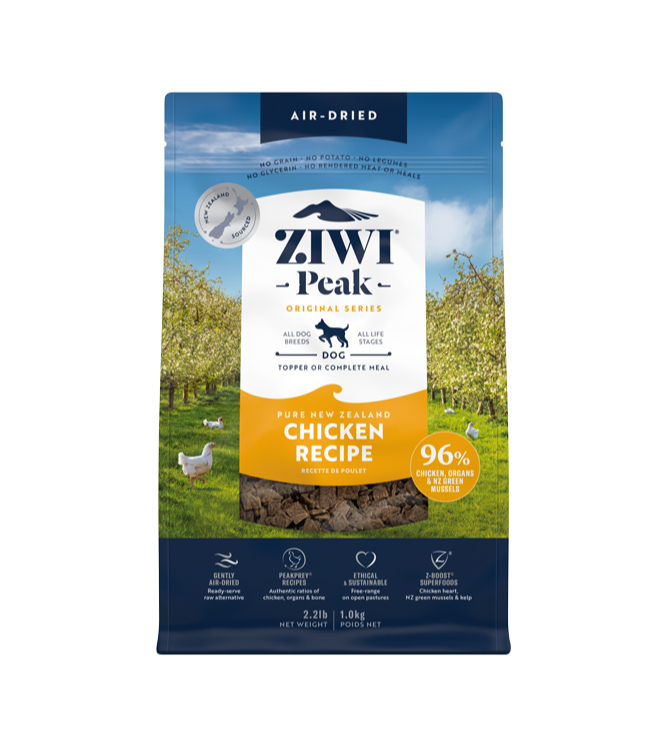 ZiwiPeak 放養雞配方風乾狗糧 454g/1kg/2.5kg/4kg