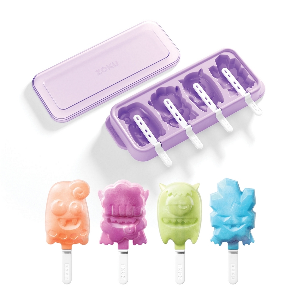 ZOKU｜小怪獸造型冰棒模具組（4入裝）