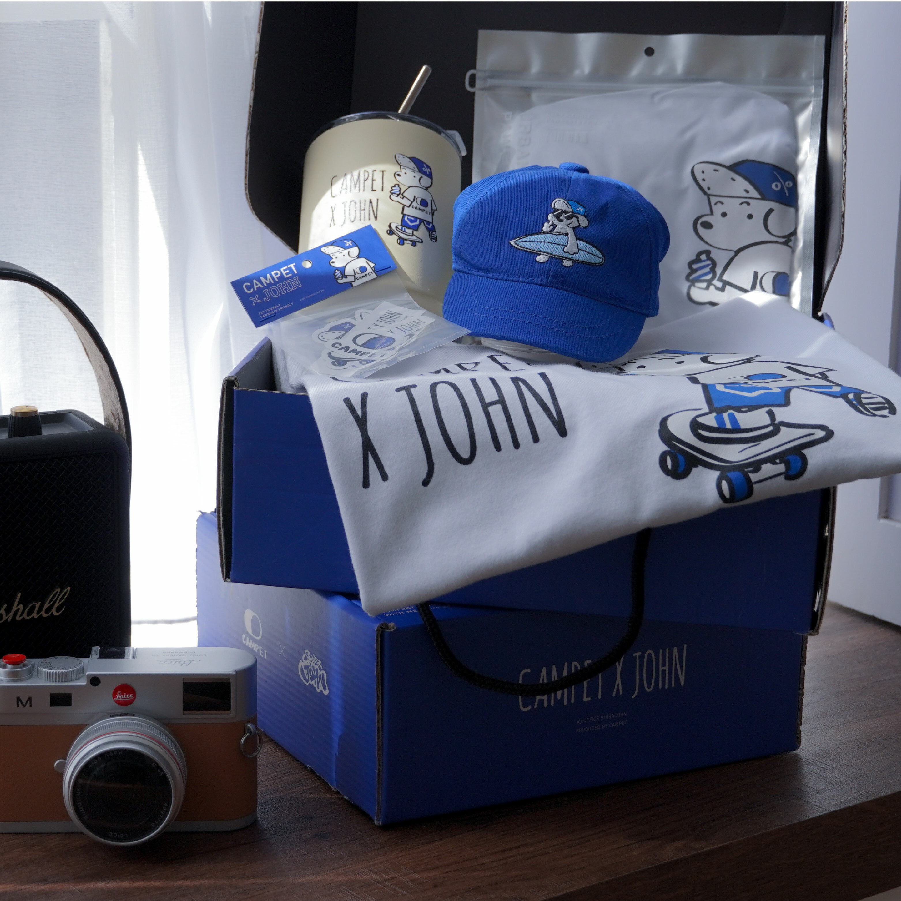 CAMPET® x JOHN 限量聯名禮盒〔滑板白〕