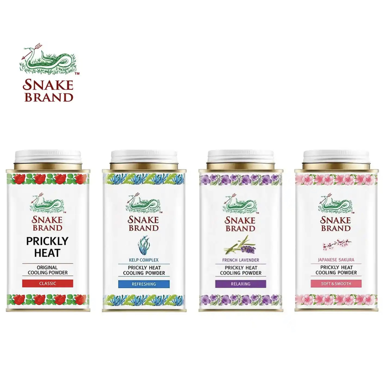 泰國SNAKE BRAND 蛇牌爽身粉 140G （玫瑰/海洋/薰衣草）