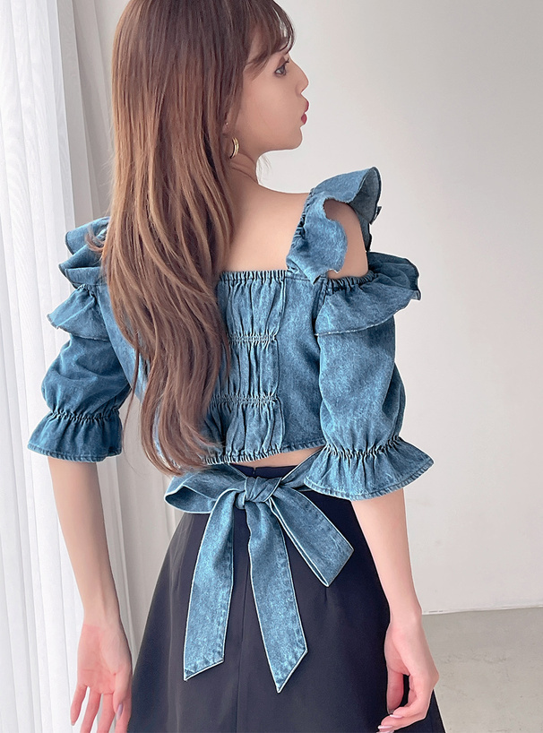 Ruffle Ribbon Tops