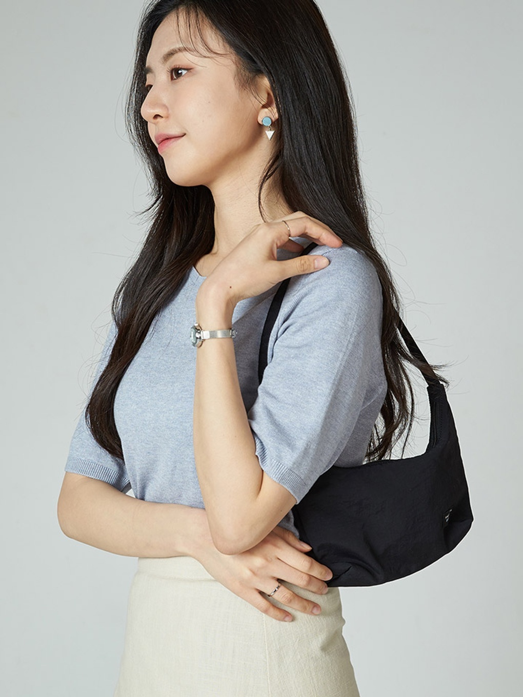 SHOOPEN Lightweight Basic Hobo Bag TPBC78S10