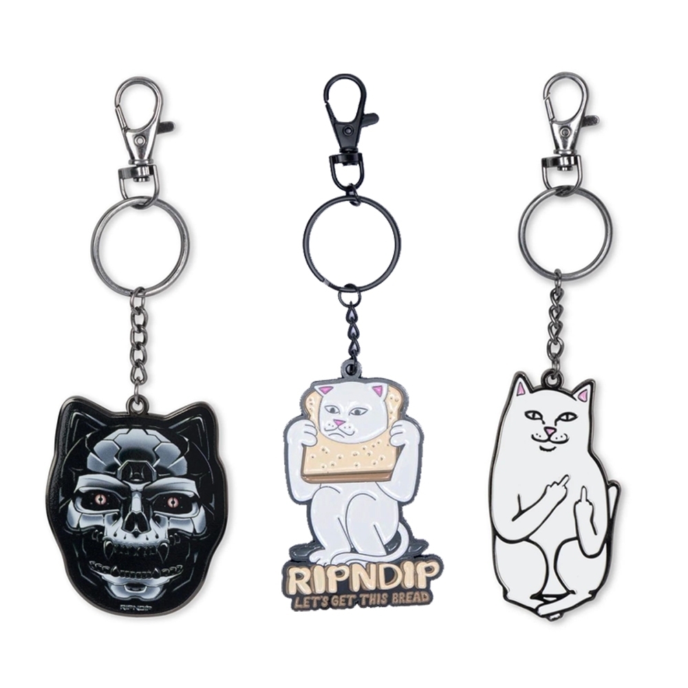RIPNDIP GLUTEN FREE KEYCHAIN 中指貓 鑰匙圈
