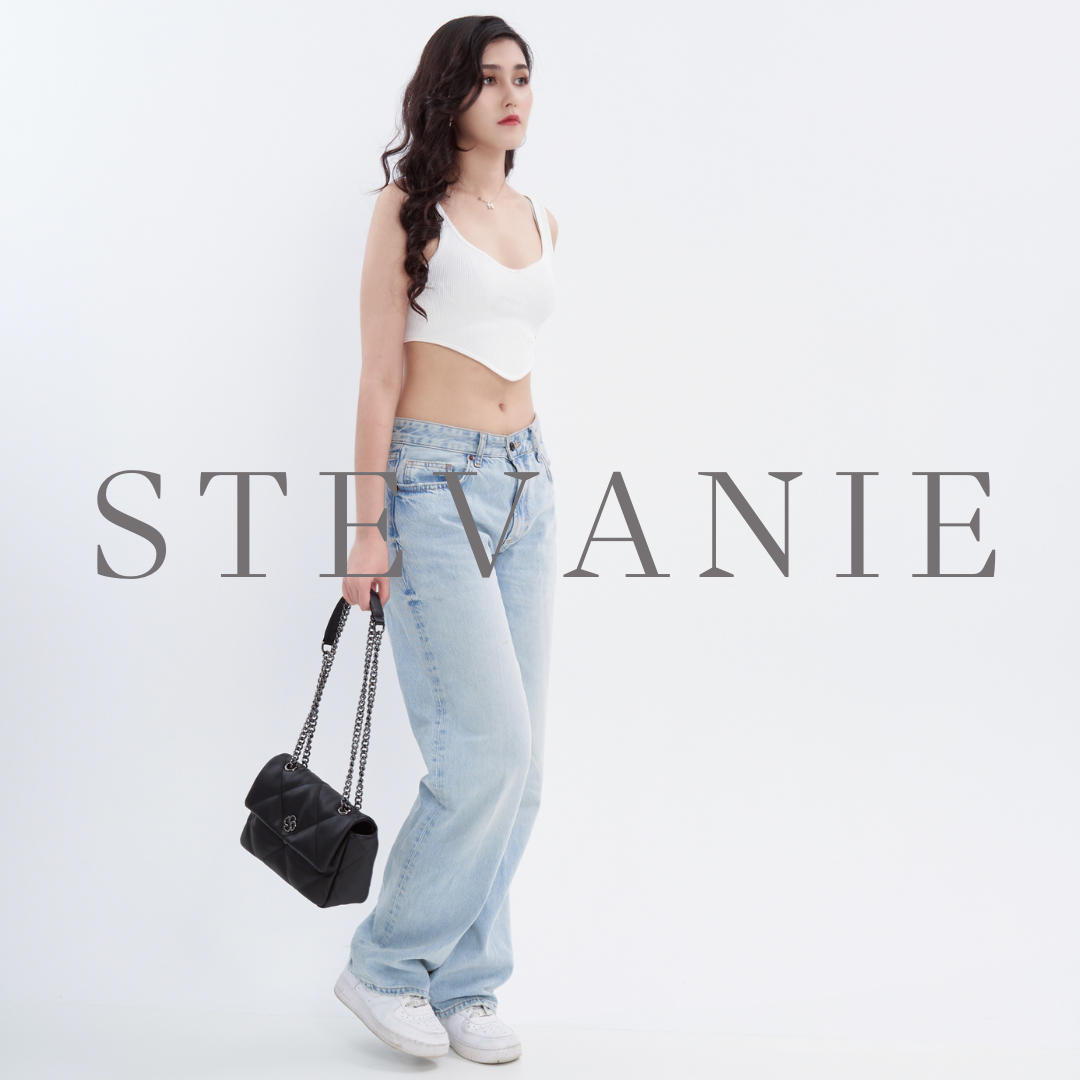 STEVANIE - Alyssa 黑色鏈條包 (大款)