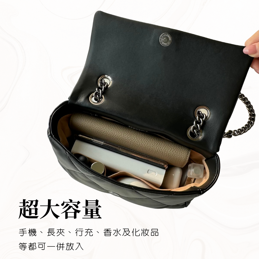 STEVANIE - Alyssa 黑色鏈條包 (大款)
