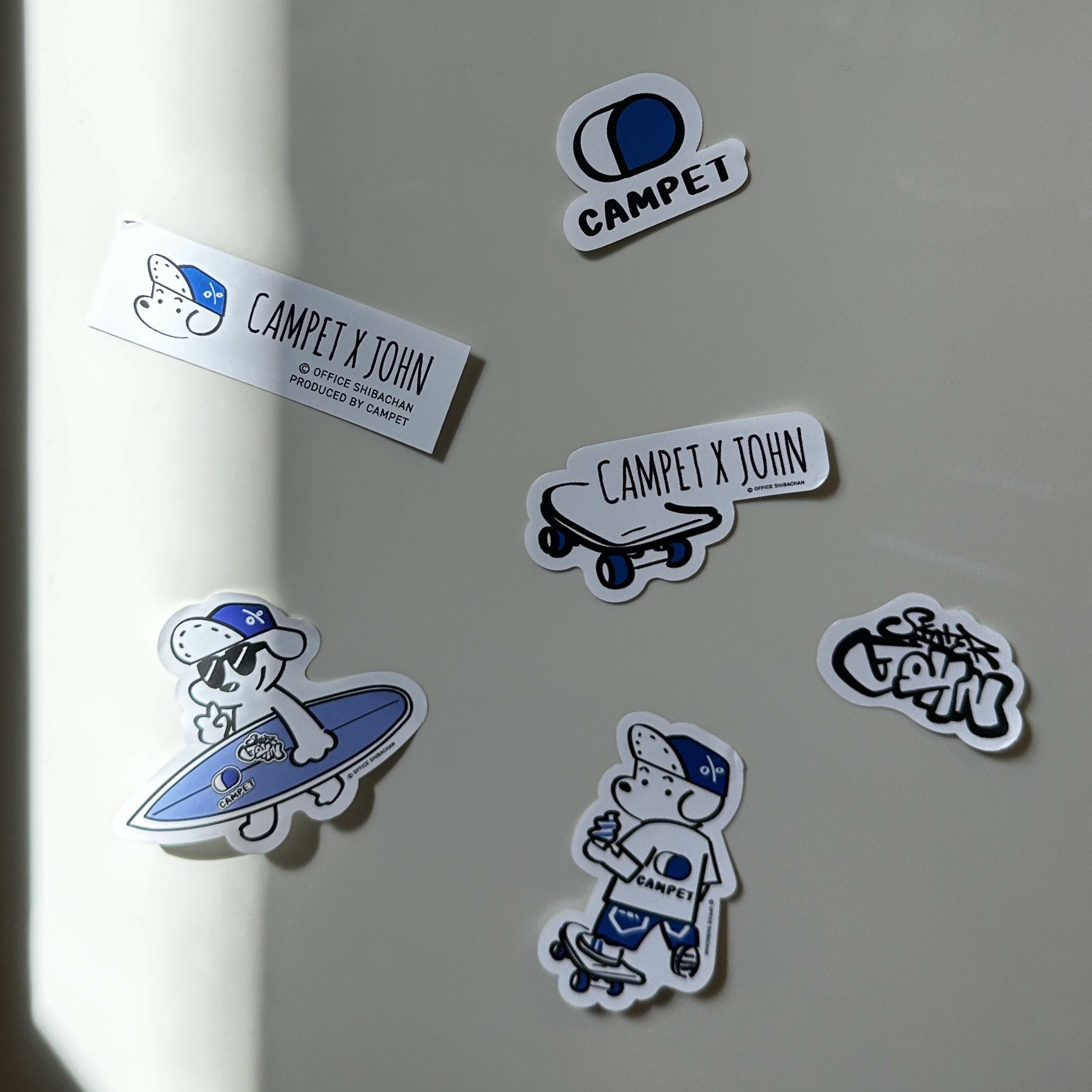 CAMPET® x JOHN 聯名貼紙組（6入一組）