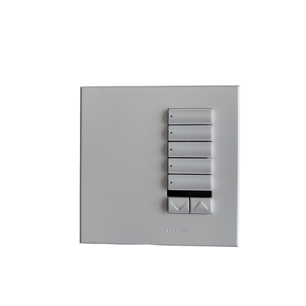 路創 QSWE-5BRLIRN-AW 5 個按鈕 INTERNATIONAL SEETOUCH QS 調光燈開