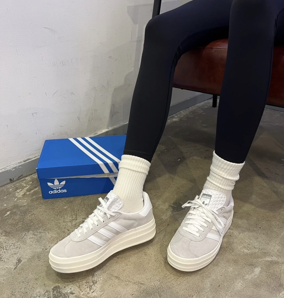 Adidas Originals Gazelle Bold 厚底灰灰 (HQ6893 )