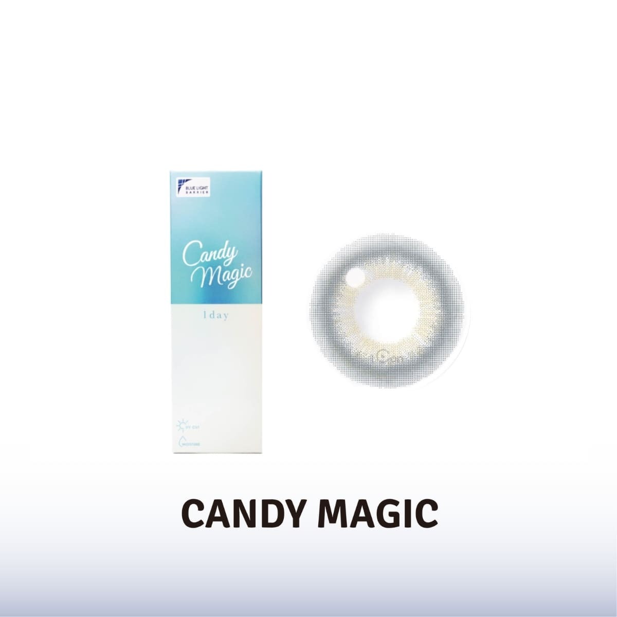 Secret candy magic魔幻糖果抗藍光彩色日拋 (10片)雪霧藍灰