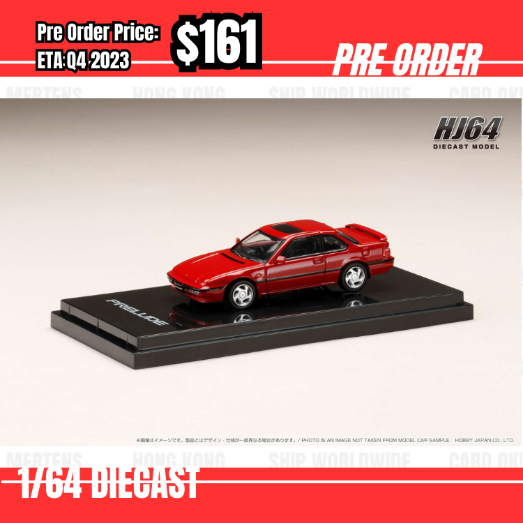 Pre Order-$161 Hobby Japan 1:64 Honda Prelude 2.0XX 4WS