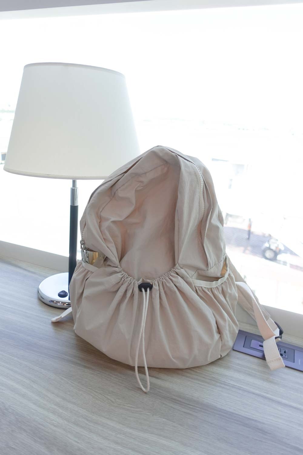 Light & waterproof backpack (cream)