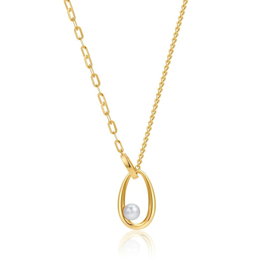 Baby Akoya 百變流線 18K金 頸鏈