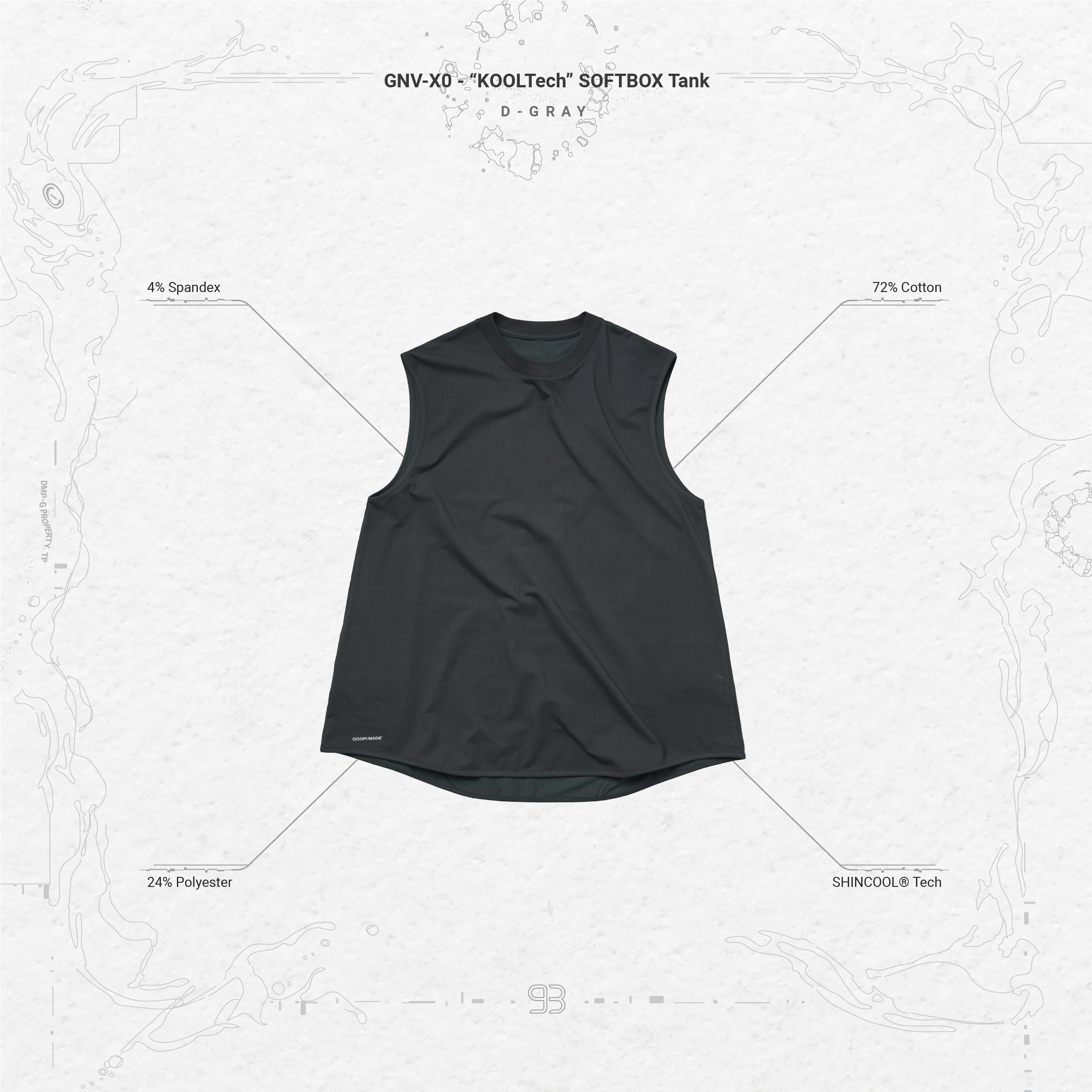 GNV-X0 - “KOOLTech” SOFTBOX Tank - D-Gray