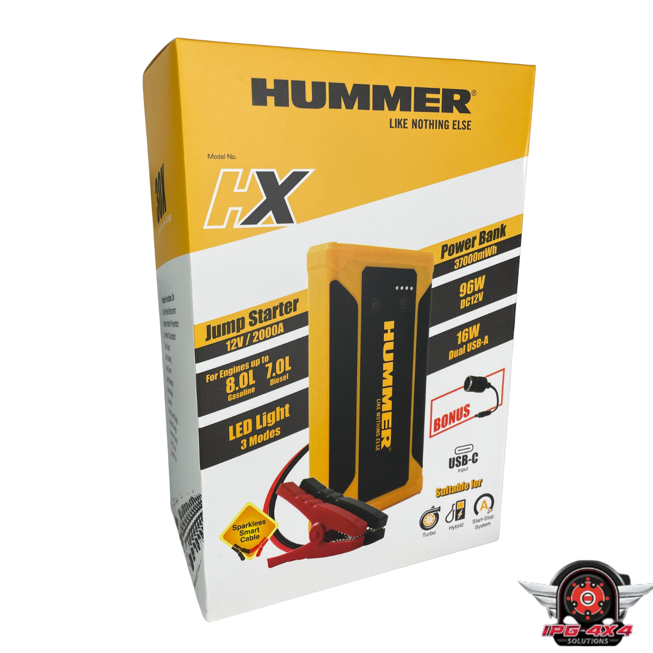 HUMMER HX Jump Starter with Powerbank 10000mAh